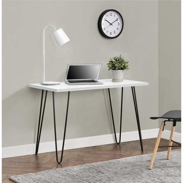 Mainstays Retro Computer Desk, White - Walmart.com