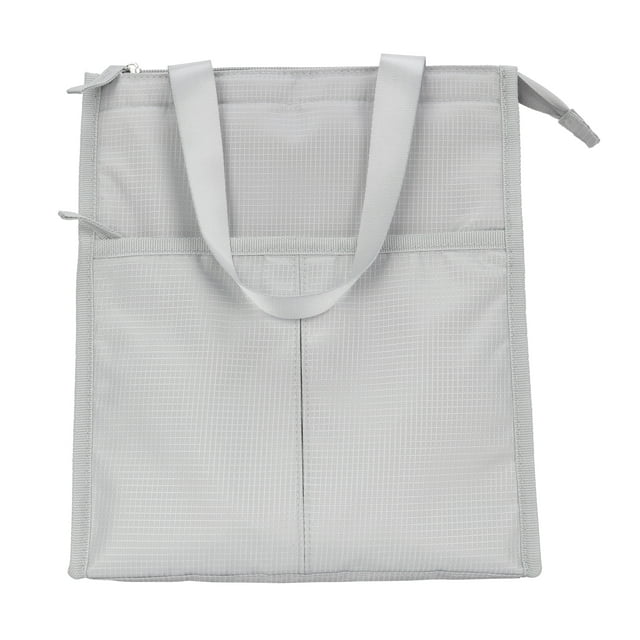 Mainstays Reusable Polyester Adult Lunch Bag, Grey - Walmart.com