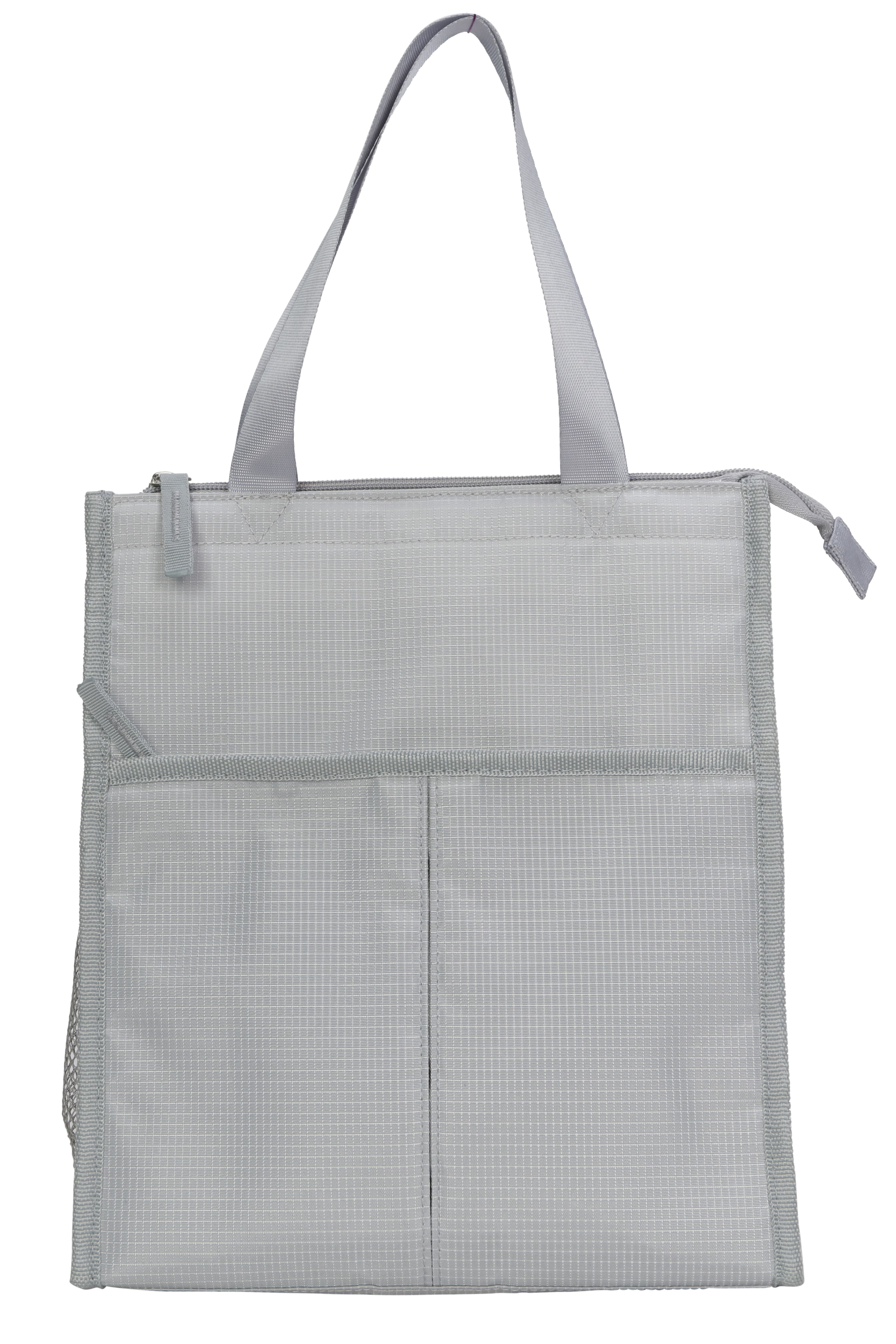 Mainstays Reusable Polyester Adult Lunch Bag, Grey - Walmart.com