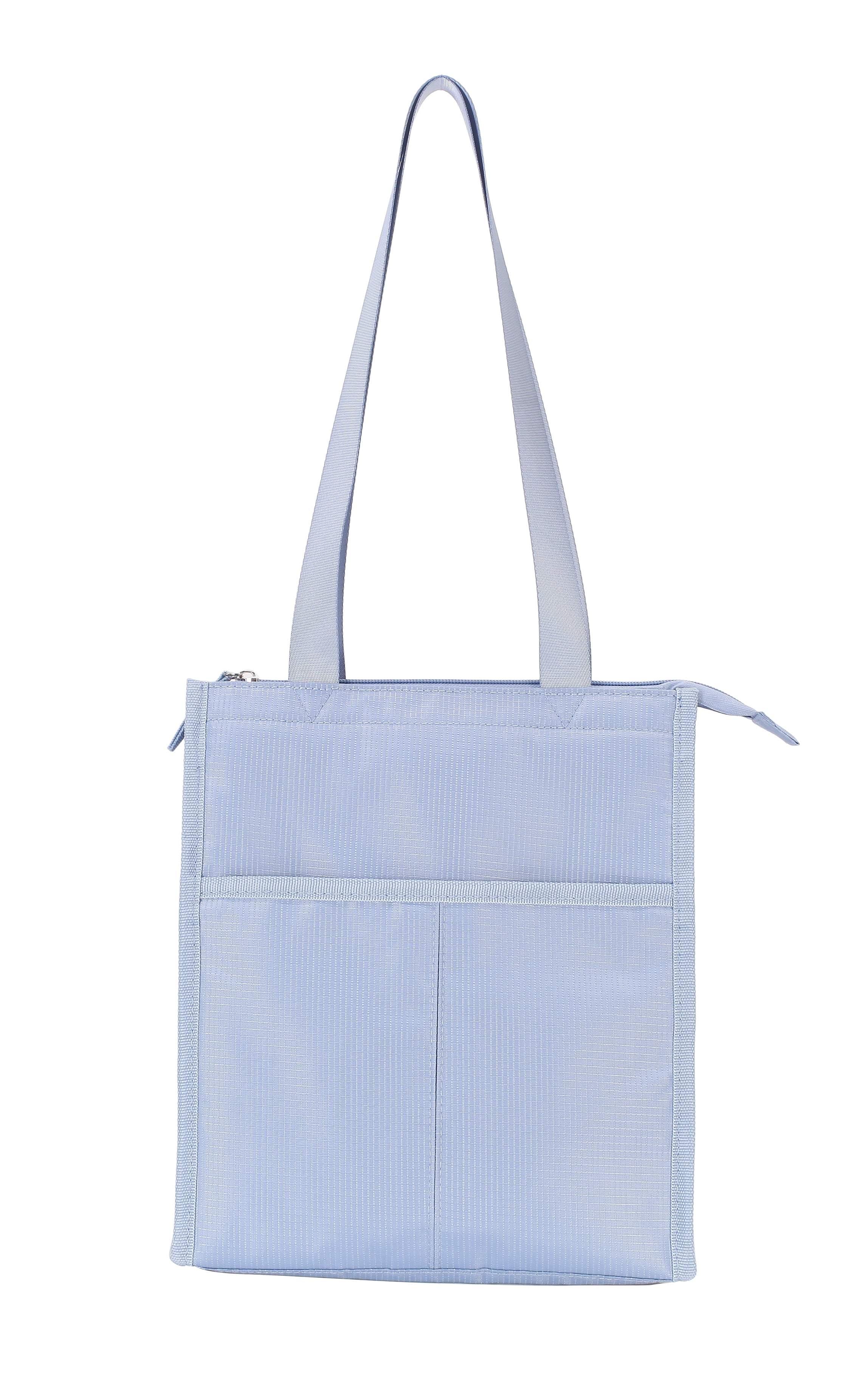 Mainstays Blue Polyester Zippered Reusable Lunch Bag, Best Used for On ...