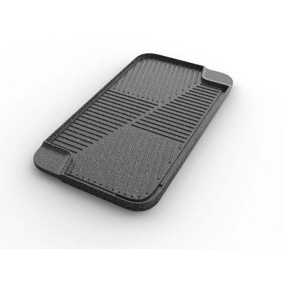 Mainstays 19.48"x10.7 "x 0.84" Reversible Double Grill-Griddle ...