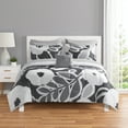 Mainstays 10 Piece Rich Black Floral Bed In A Bag Comforter Set With