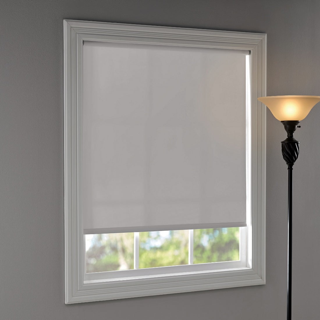 Mainstays Room Darkening Tear-to-Fit Roller Shade 37.25" Wide x 72 ...