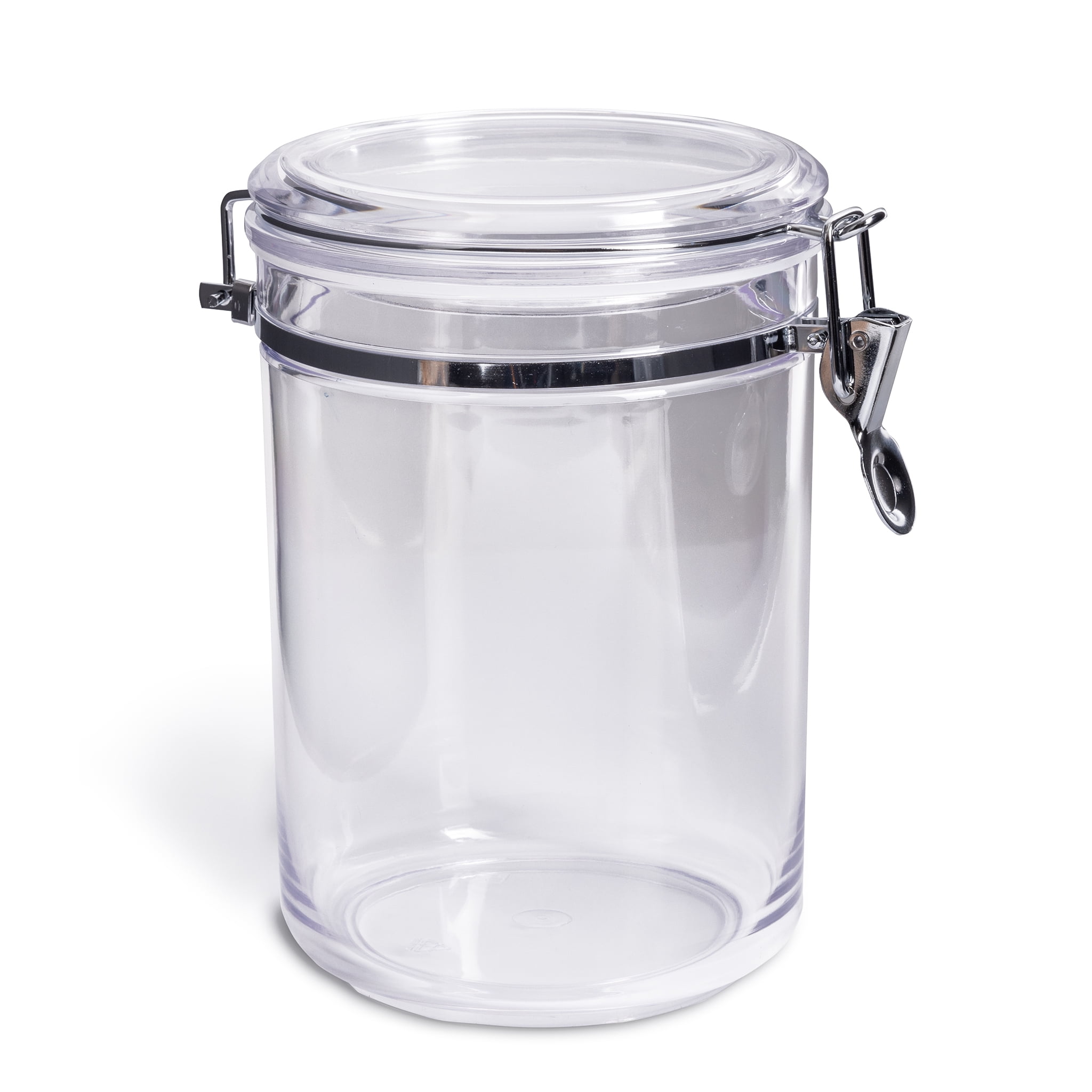 Mainstays Food Storage Canister Medium Airtight Plastic 5.12x6.5x7.5 ...