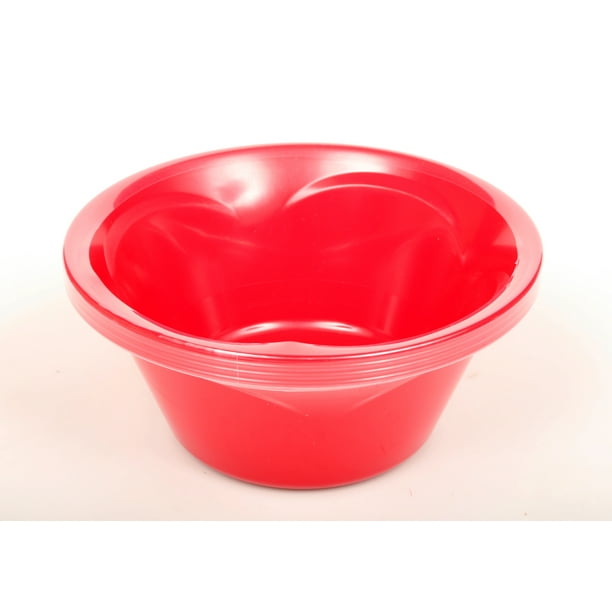 Mainstays Round Red Plate, 4 Piece - Walmart Business Supplies