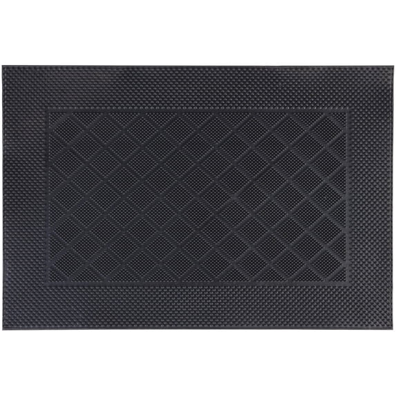 Mainstays Rubber Doormat for Entryways with Raised Rubber Pins for Dirt ...