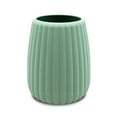 Mainstays Rubberized Plastic Ribbed Toothbrush Holder Green Modern ...