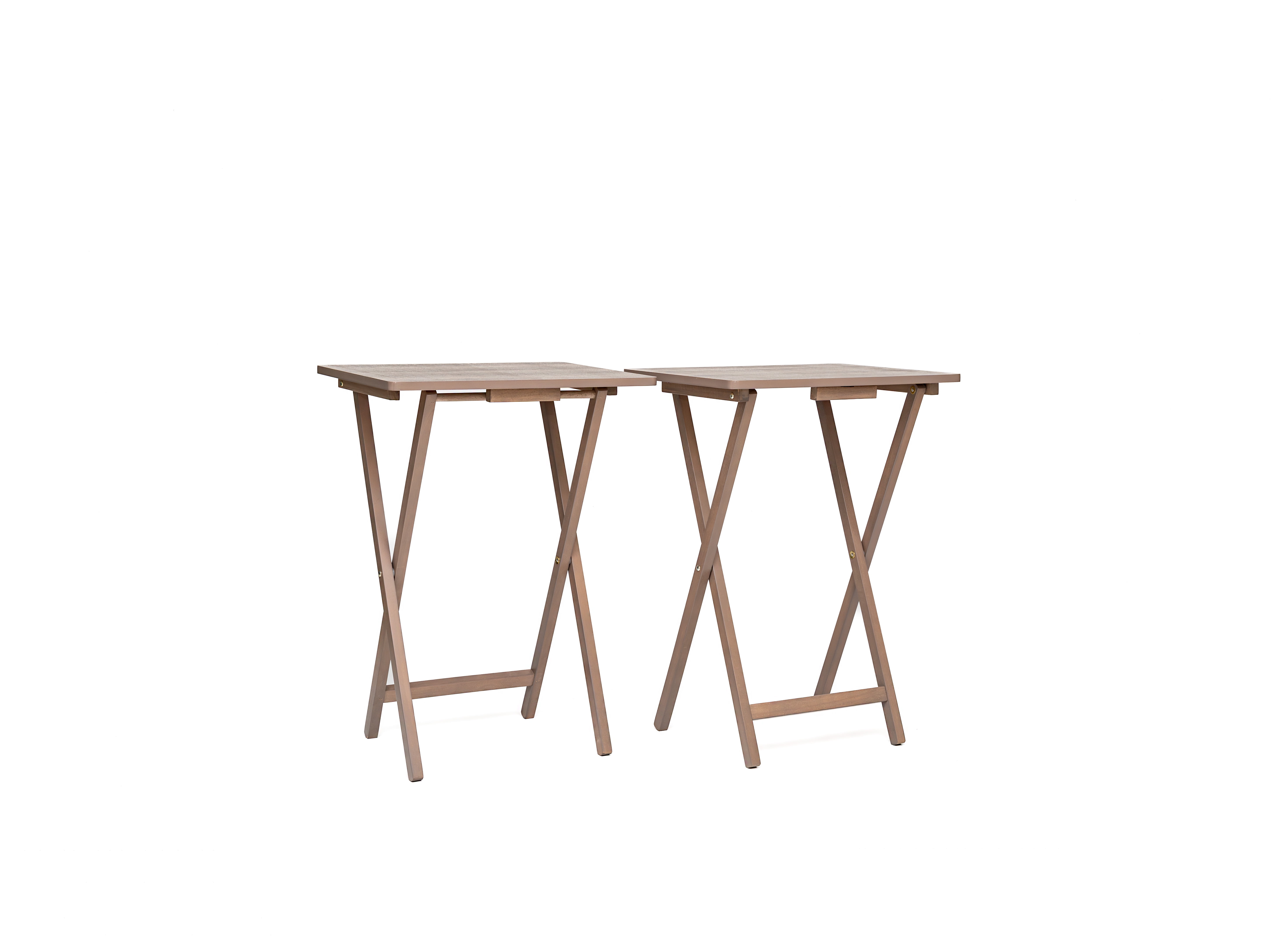 Mainstays Rustic Gray Tray Table Pack 2 - Walmart.com