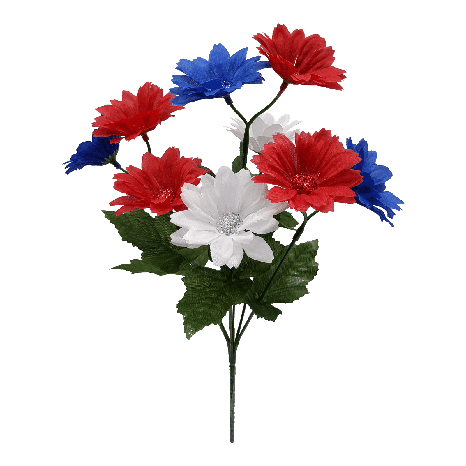 Mainstays Rwb Daisy Glitter Pick Artificial Flower - Walmart.com