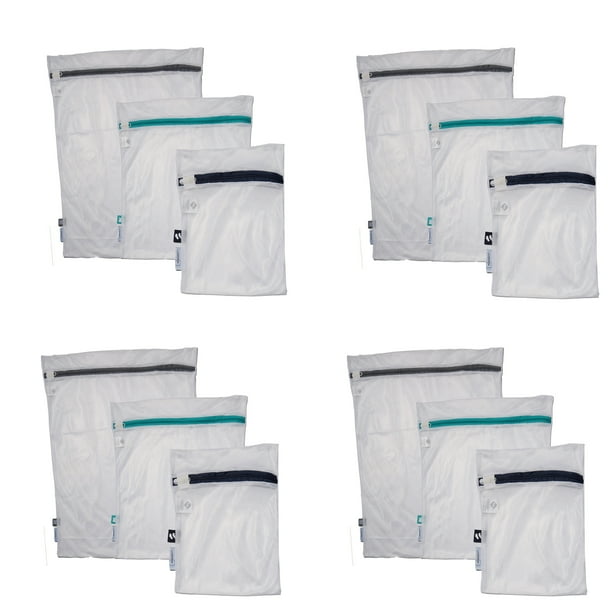 Mainstays Sanitized Treated 3 Piece Mesh Wash Bag (12 Total Bags - 4 ...