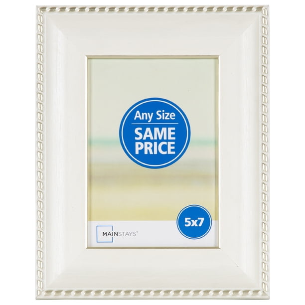 Mainstays Scoop 5x7 White Tabletop Picture Frame - Walmart Business ...