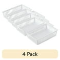 (4 pack) Mainstays Set of 2 Drawer Storage Organizer Plastic Mini Bins ...