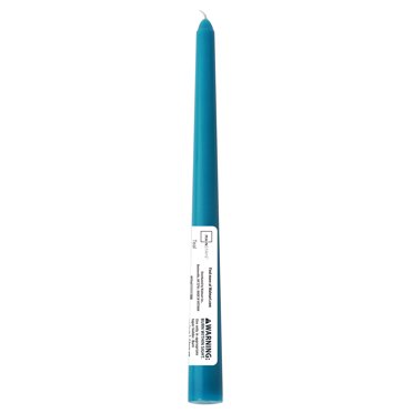 Mainstays Single Wick 10" Taper Candle, Unscented, Green - Walmart.com