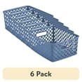 (6 pack) Mainstays Small Blue Decorative Storage Basket - Walmart.com