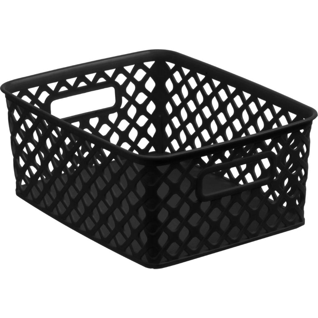 Mainstays Small Deco Basket - Black Storage - Walmart.com