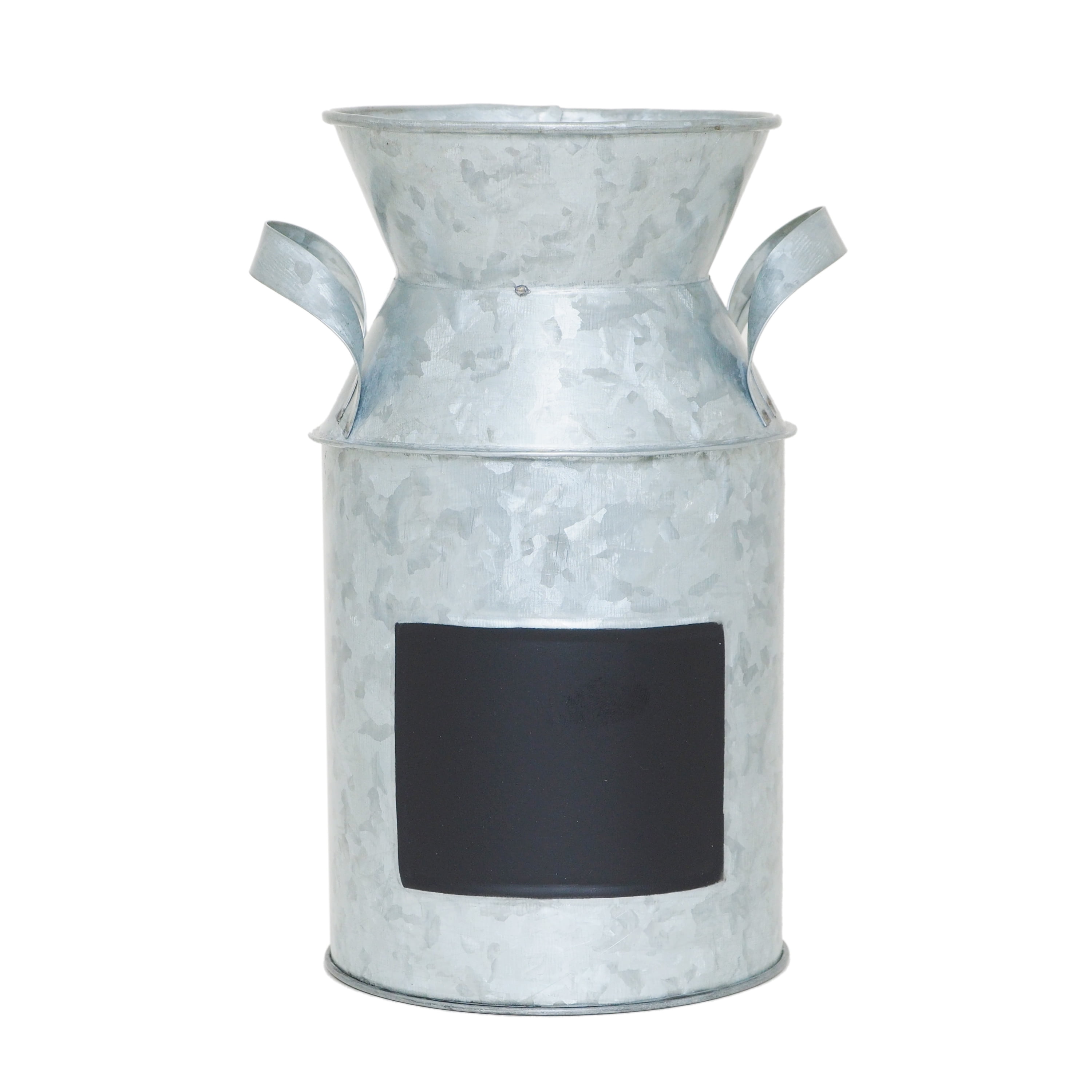 Mainstays Small Gray Solid Pattern Metal Chalk Milk Can - Walmart ...