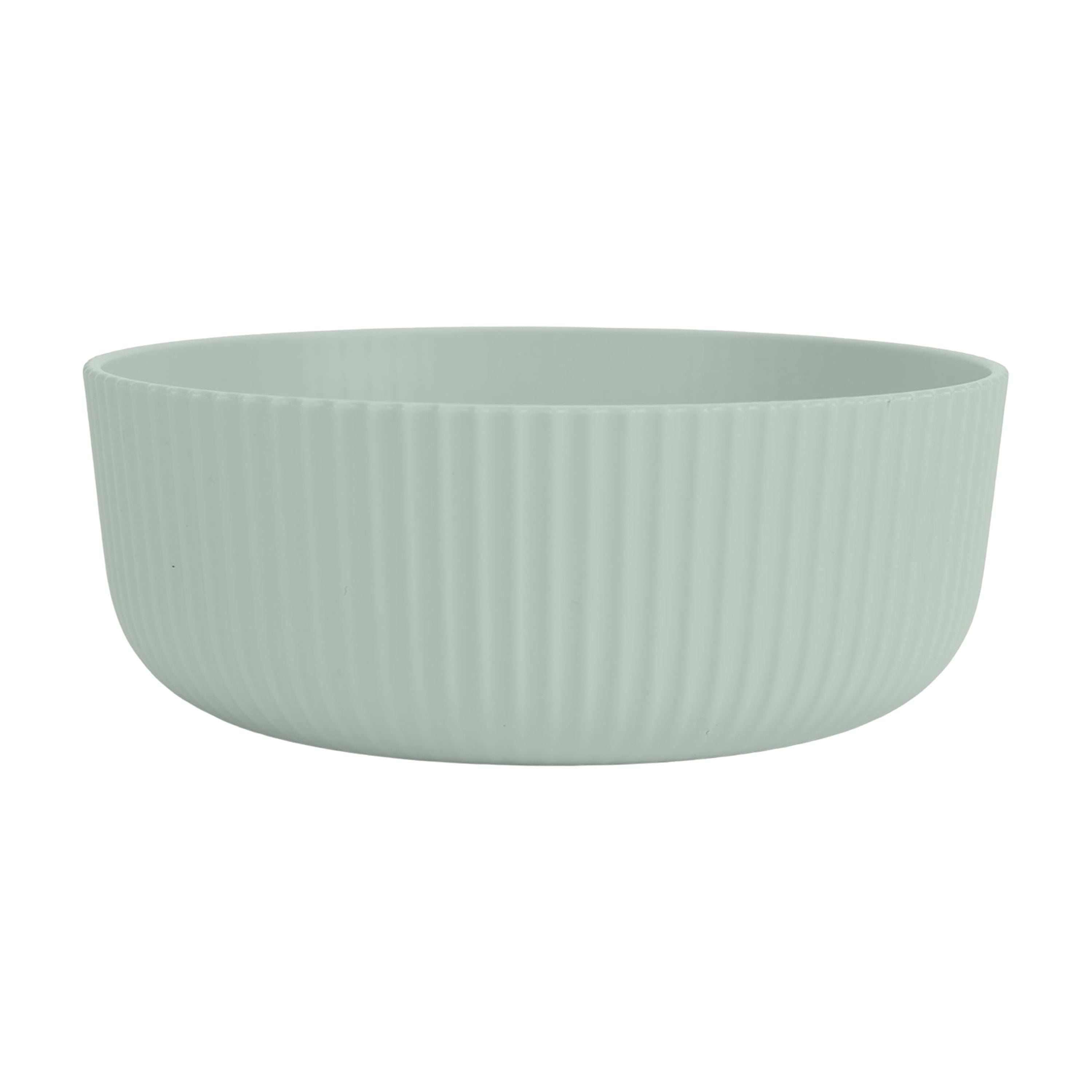 Mainstays Eco Friendly Recycled Plastic Cereal Bowl 38 Ounce Soft Sea