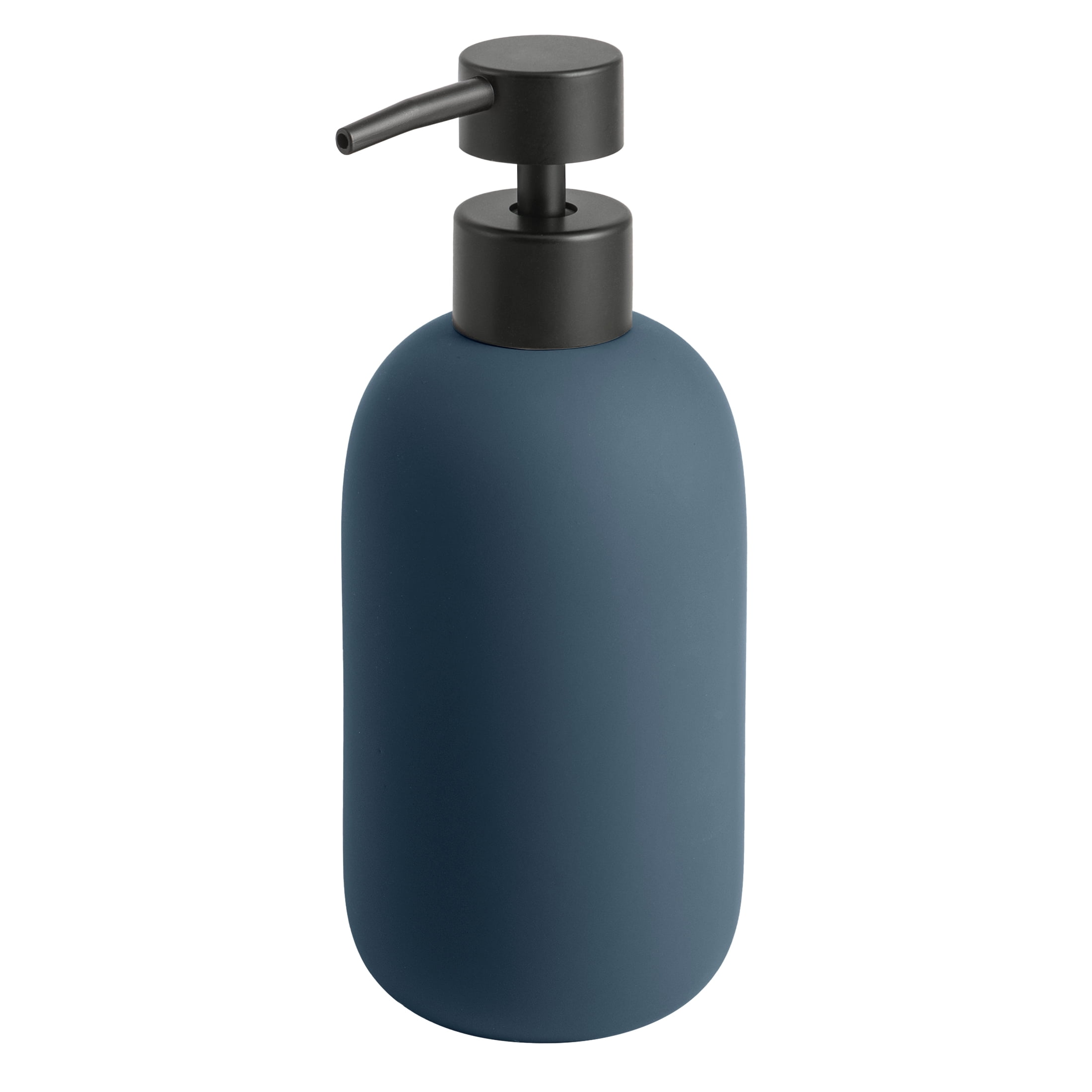 Mainstays Blue Soft Touch Ceramic Lotion Pump Dispenser with Matte ...