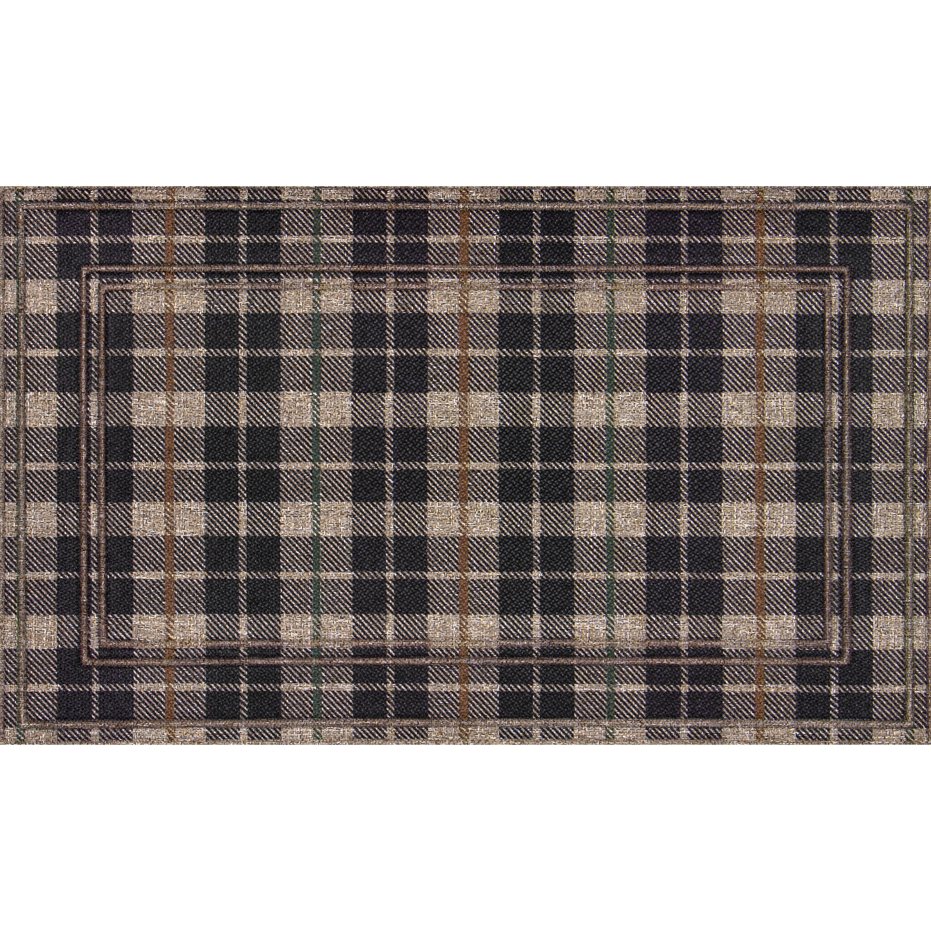 Mainstays Soho Jerry Plaid Sisal Doormat, 18"x30" - Walmart.com