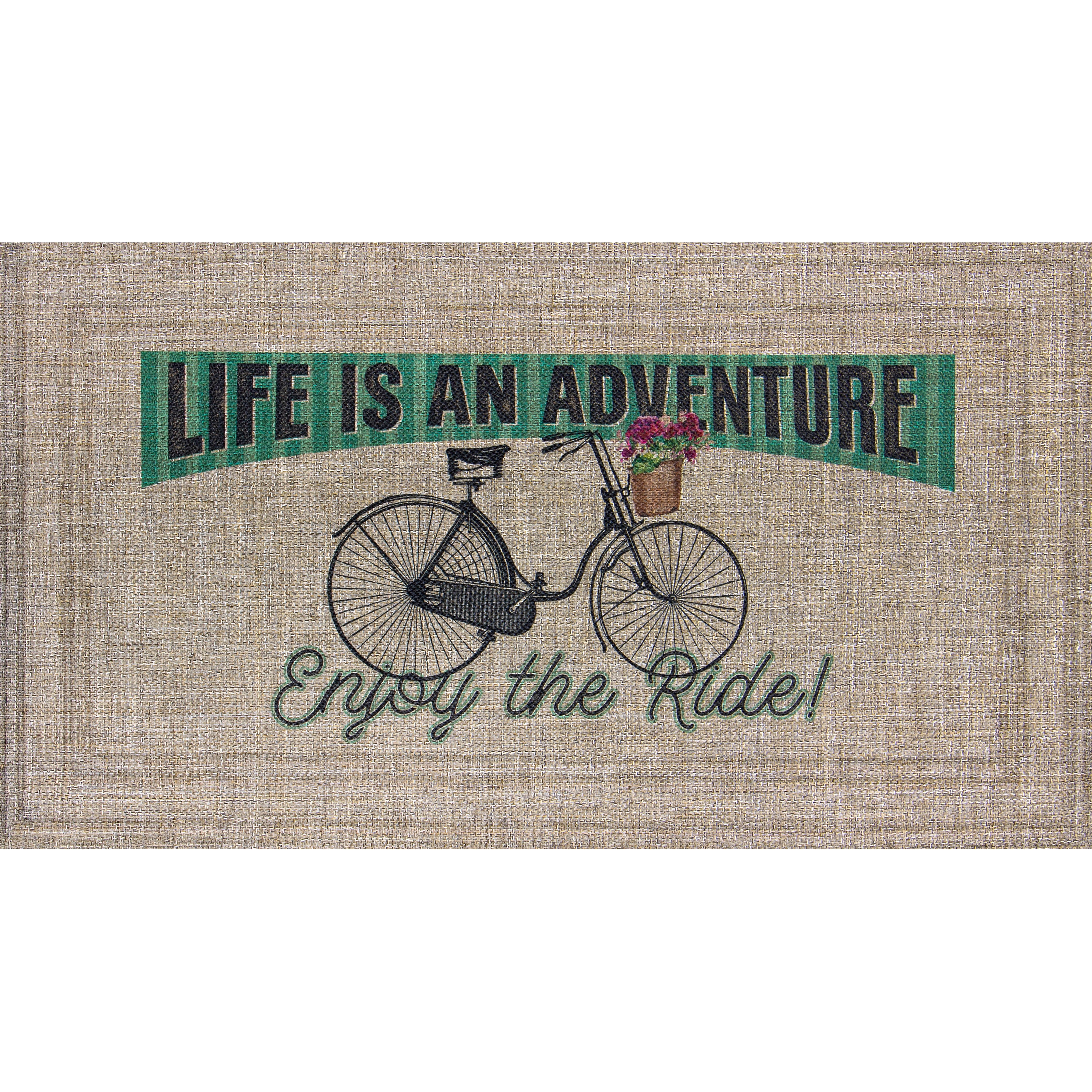 Mainstays Soho Bicycle Doormat - Indoor/Outdoor Entry Mat - Walmart.com