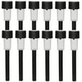 Mainstays Solar Powered Black Classic Column LED Path Light and ...
