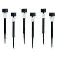 Mainstays Solar Powered Black Classic Column LED Path and Landscape ...