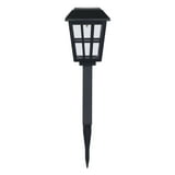 Mainstays Solar Powered Black Square Design LED Path Light, 5 Lumens ...