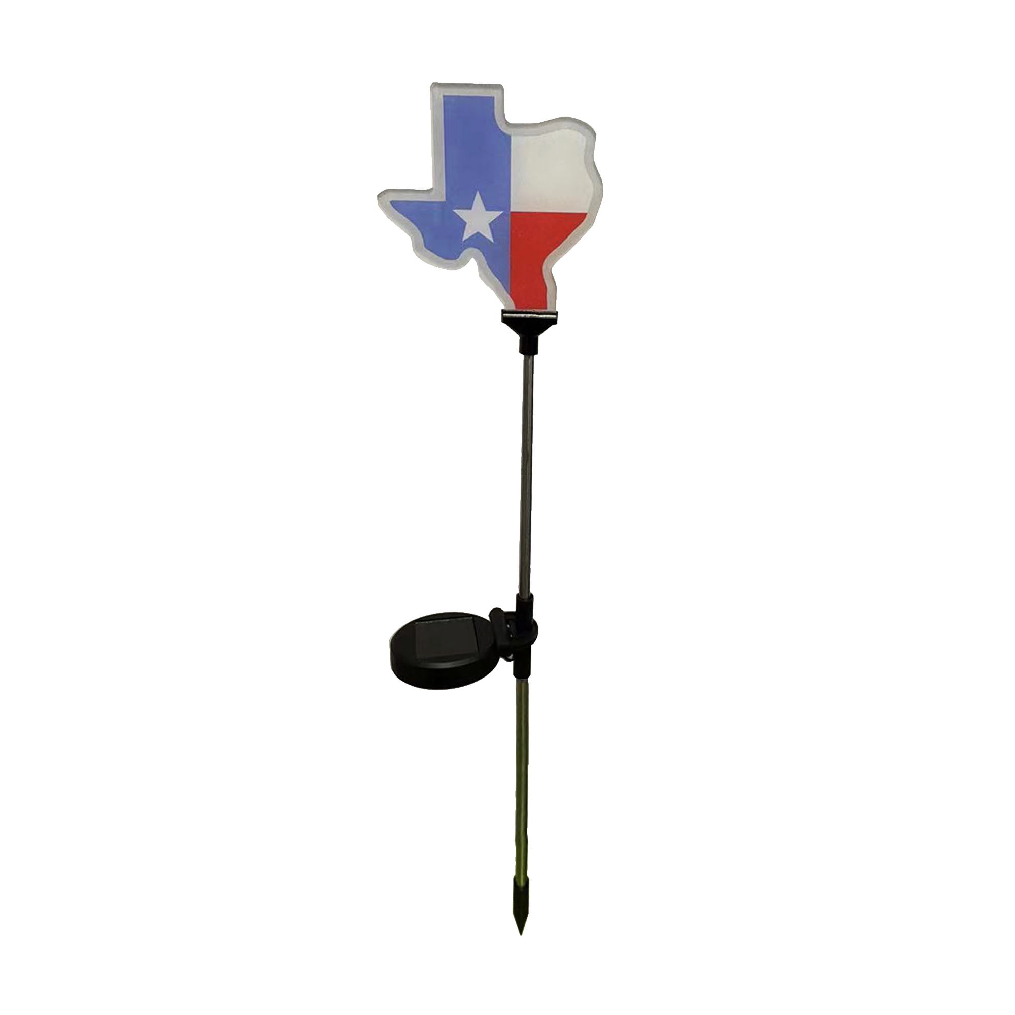 Mainstays Solar Powered Color Changing LED Texas Flag Acrylic Stake ...