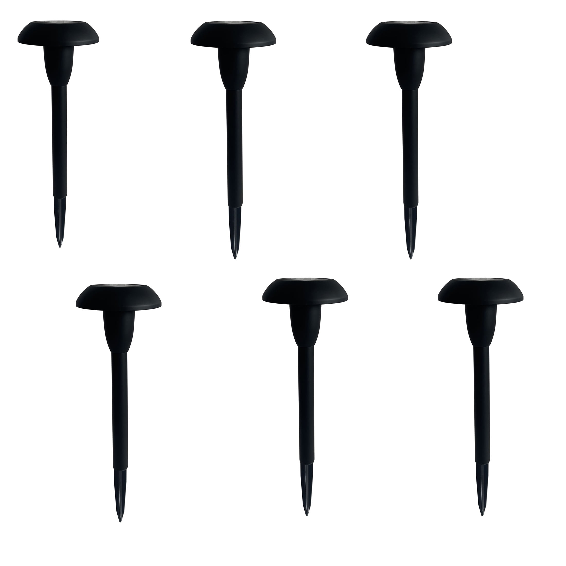 Mainstays Solar Powered Modern Dome LED Path Light Landscape Lighting ...