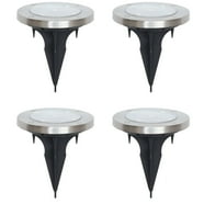 GTX Solar LED Pathway Lights, 4-Pack, 25 Lumens, 8-Hour Runtime, Black ...