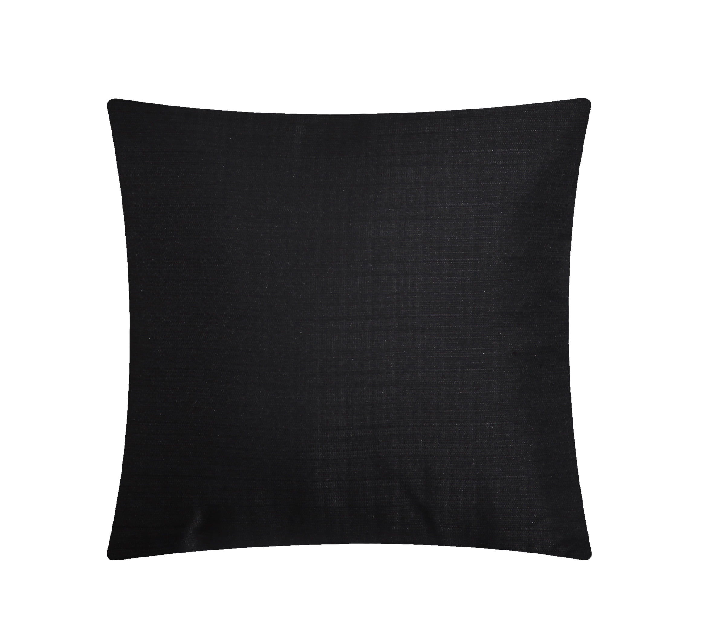 Mainstays Solid Decorative Throw Pillow Black 16x16 Sofa Decor ...