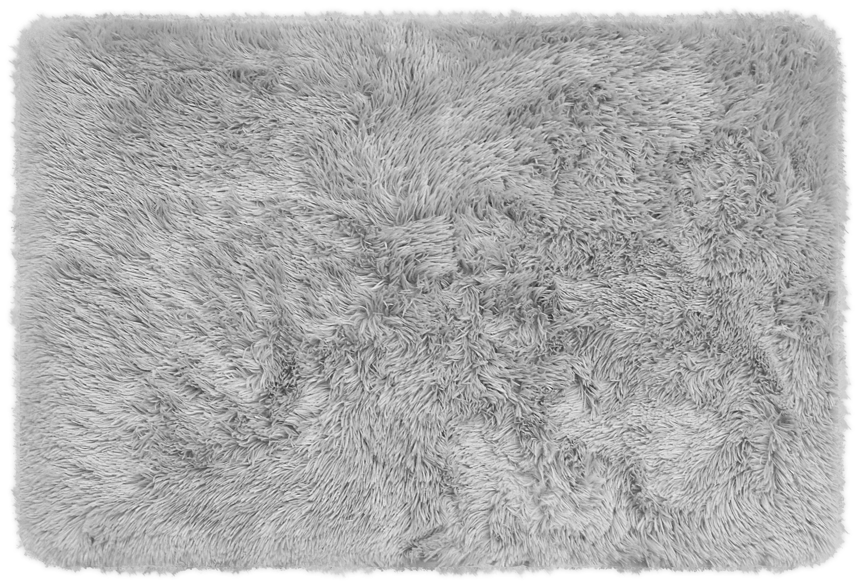 Mainstays Solid Grey Fluffy Shag Fur Area Rug, 36 in x 56 in - Walmart.com