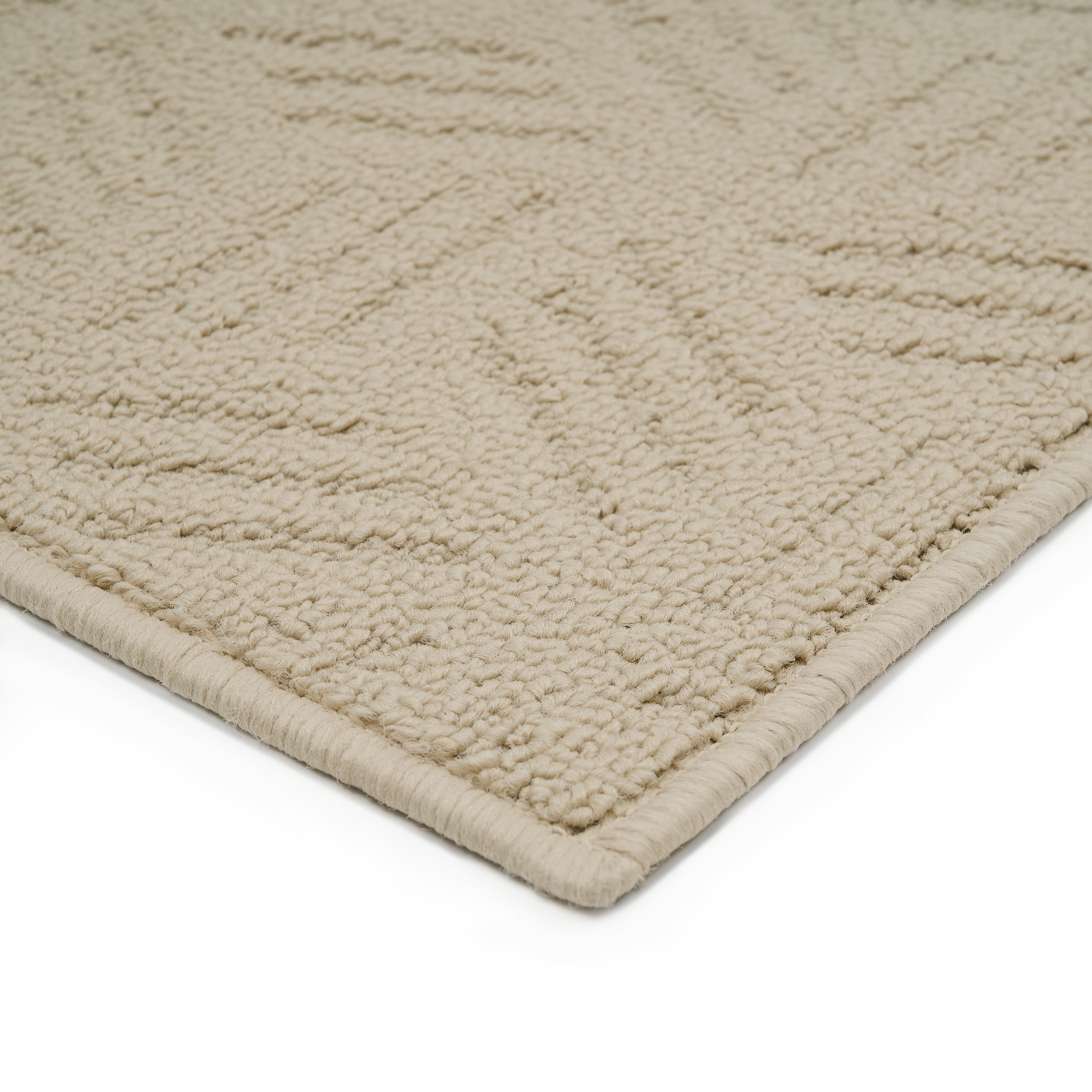 Mainstays Solid High Low Loop Kitchen Mat 18"x 27" Papyrus Beige ...