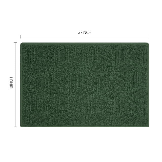 Mainstays Solid High Low Loop Kitchen Mat 18"x 27" Sage Green - Walmart.com
