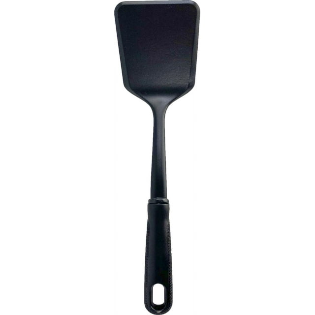 Mainstays Solid Kitchen Turner, Nylon, Black, Diamond Pattern Handle ...