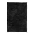 Mainstays Solid Soft Rabbit Faux Fur Area Rug Black,30x46" - Walmart.com