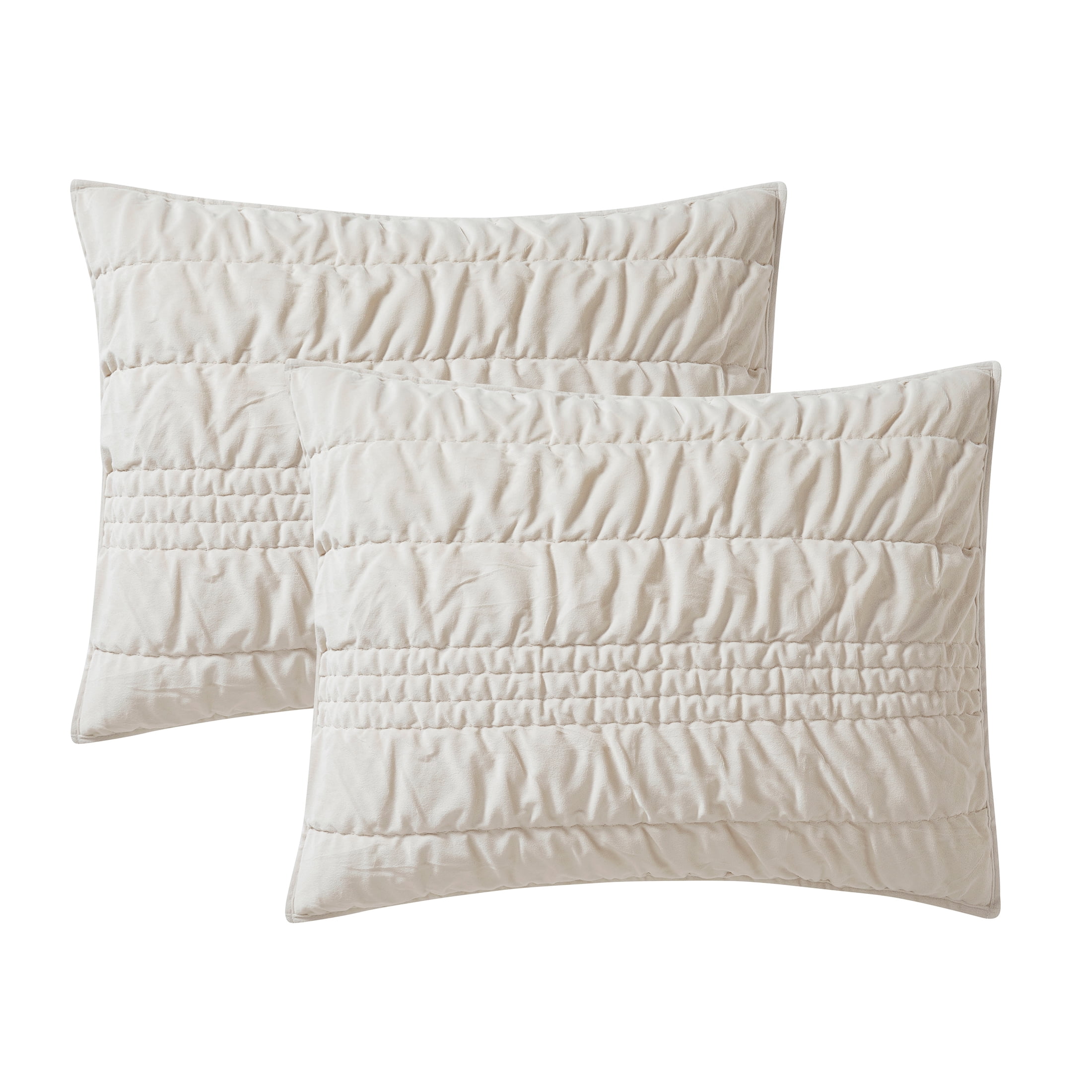 Mainstays Solid Taupe Zig Zag Stripe Reversible Crystal Mink Pillow ...