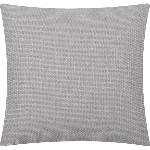 Mainstays Solid Texture Polyester Square Decorative Throw Pillow, 18"× ...