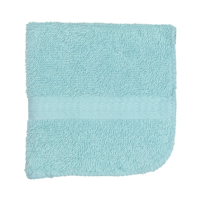 Mainstays Solid Washcloth, Clearly Aqua - Walmart.com