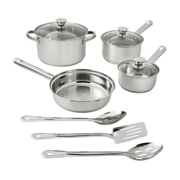 KOCH SYSTEME CS 10-Piece Stainless Steel Pots and Pans Set - Walmart.com