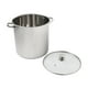 Mainstays Stainless Steel 16-Quart Stock Pot with Glass Lid - Walmart.com