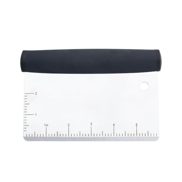 Mainstays Stainless Steel Kitchen Bench Scraper with Softgrip Handle ...