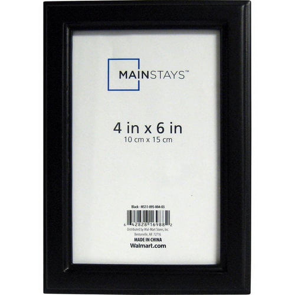 Mainstays Stepped Wood Picture Frame - Black, Holds 1 Photo - Walmart.com