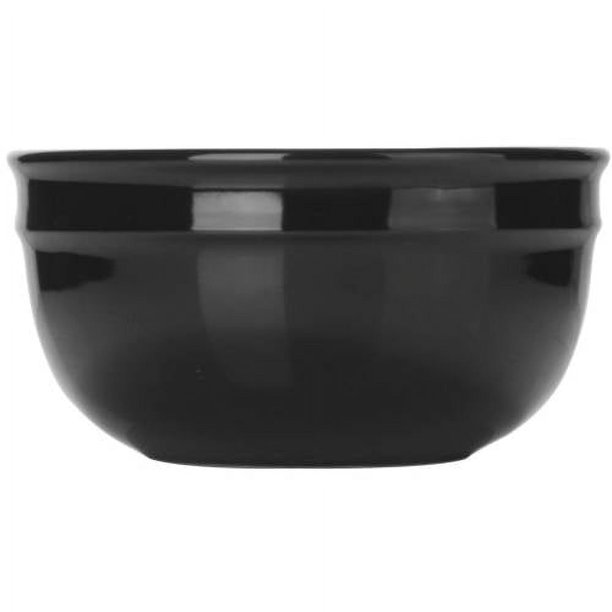 Mainstays Stoneware 6.25" Black Amelia Deep Bowl - Walmart Business ...