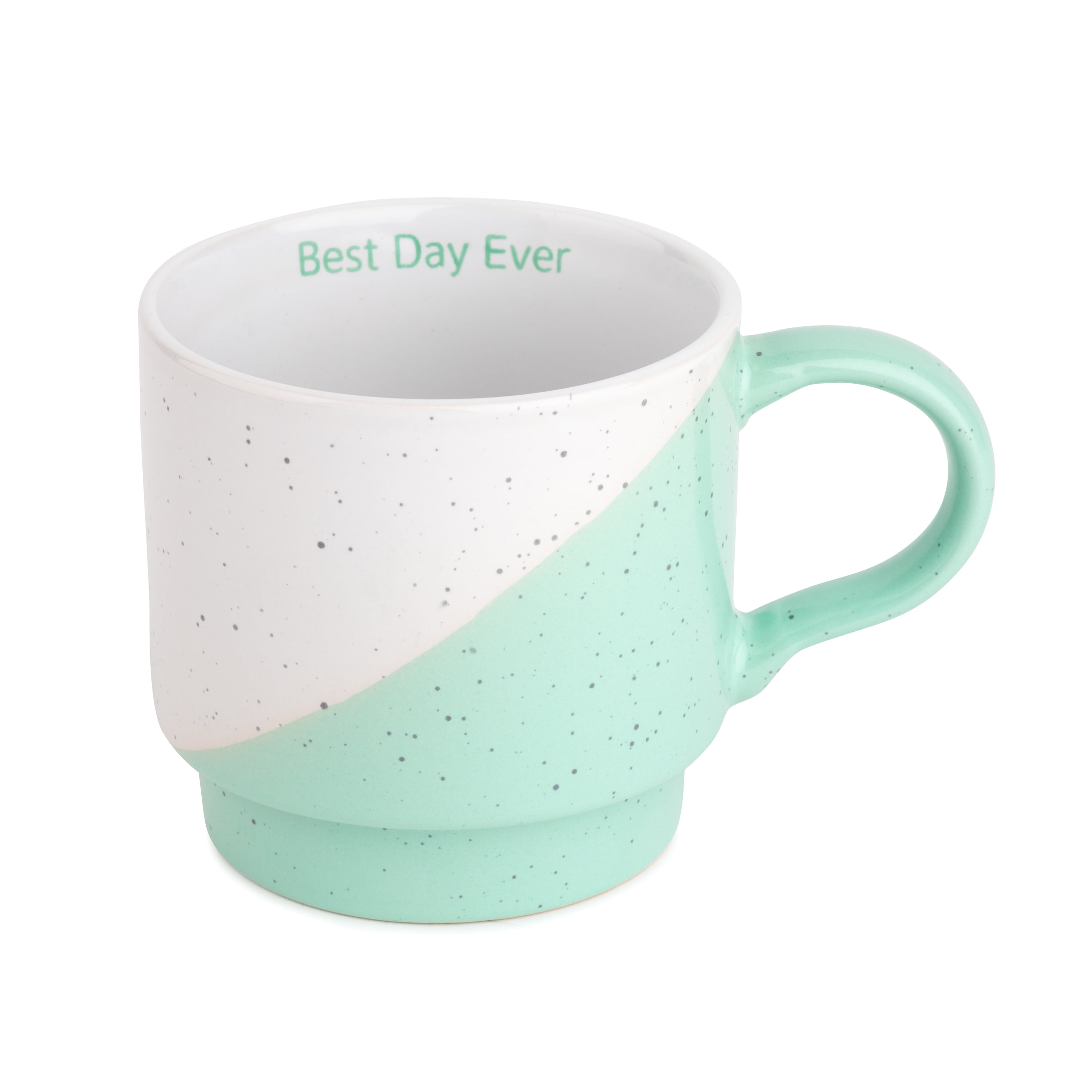 Mainstays Stoneware Coffee Mug, 15 fl oz, Dipped Mint - Walmart.com