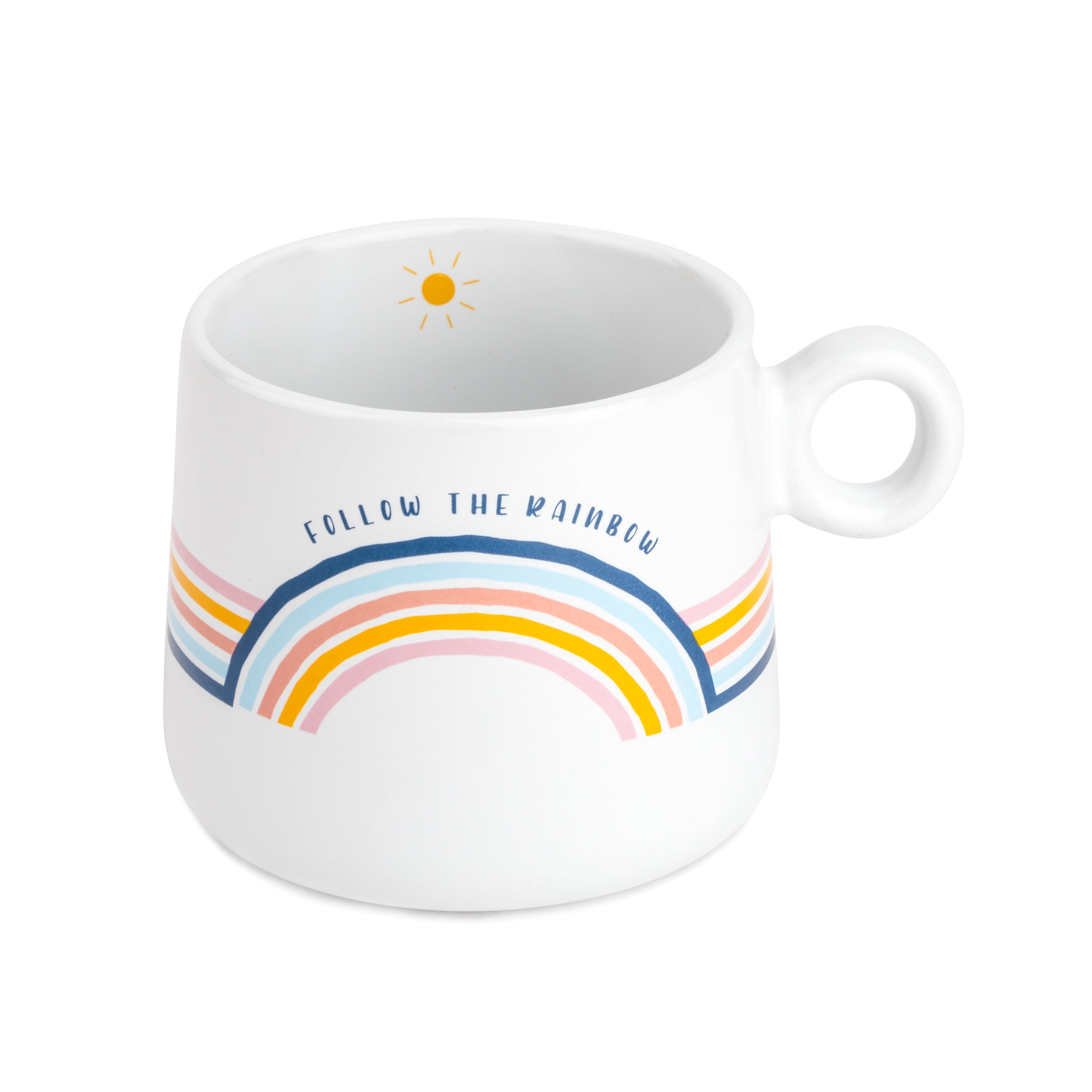Mainstays Stoneware Coffee Mug, 15 fl oz, Rainbow Colors - Walmart.com