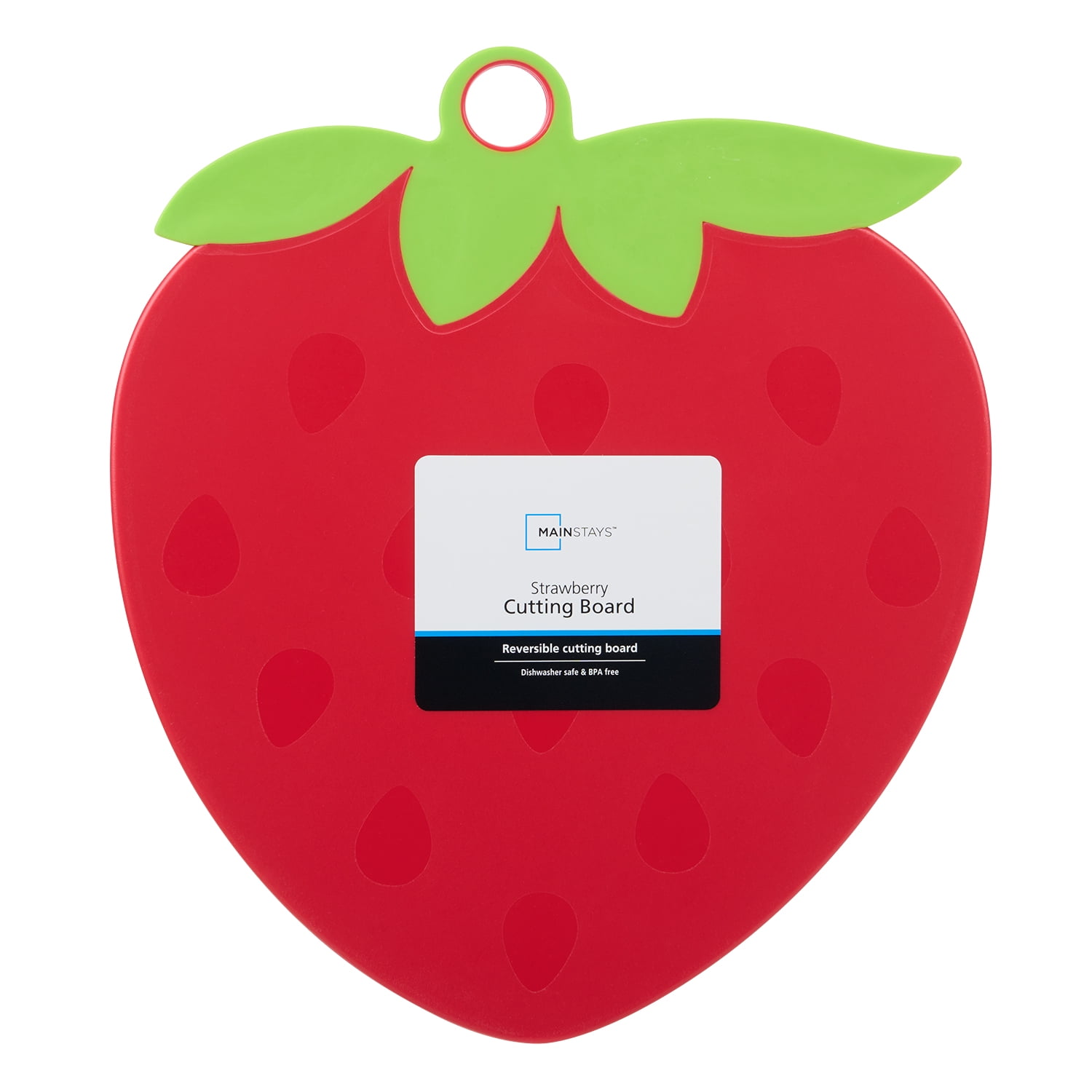 Mainstays Strawberry Cutting Board made of Polypropylene Red - Walmart.com