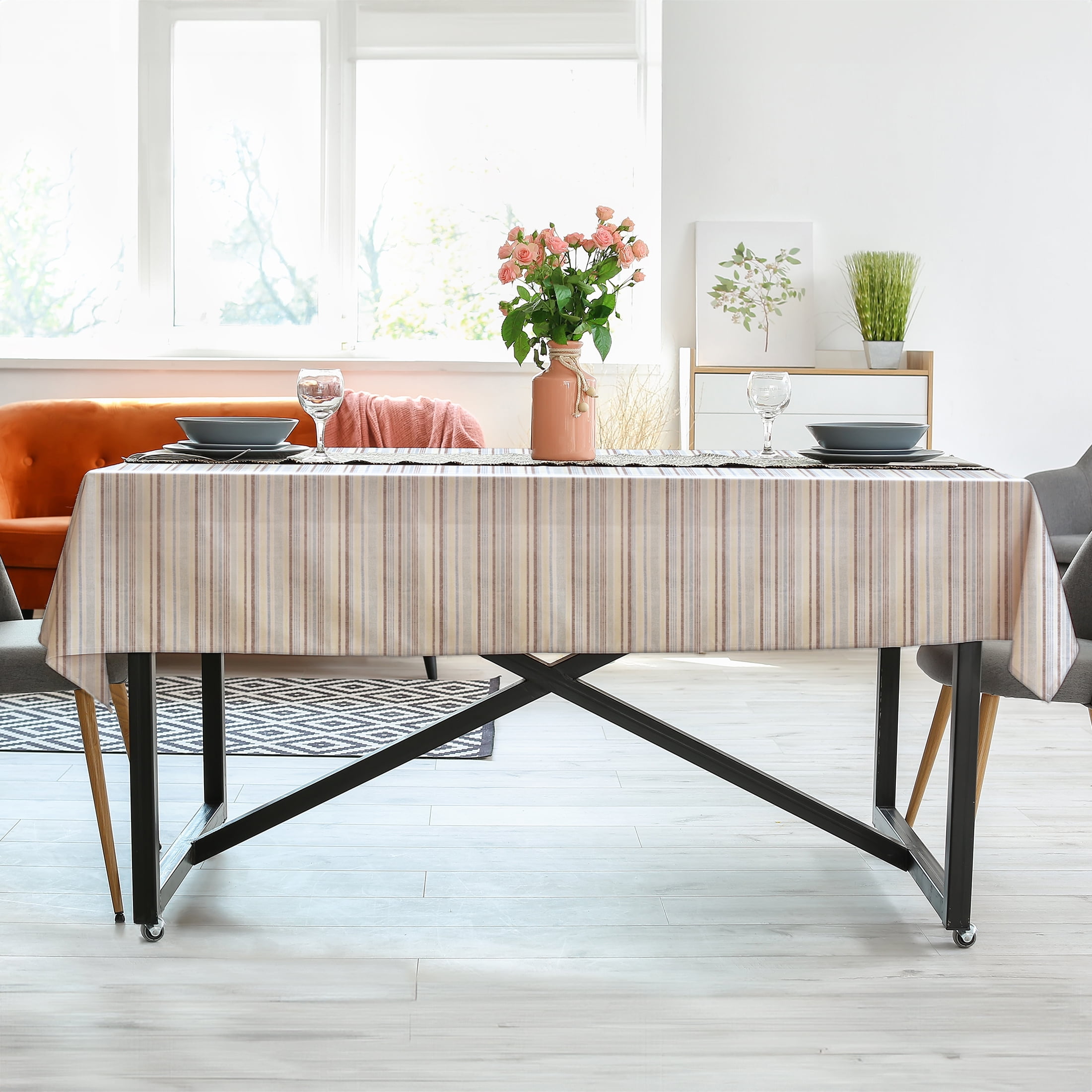 Mainstays Woven Plaid Tablecloth - 60 x 84 Rectangle - Polyester - Walmart.com