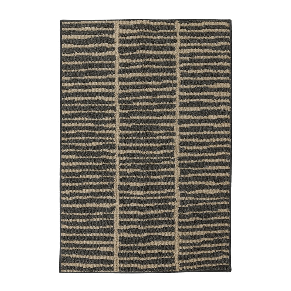 Mainstays Indoor Scatter Rug, Dark Grey, 30x45 inches, Polyester ...