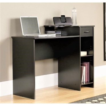 Sauder Beginnings Computer Desk with Keyboard Tray & Storage, Cinnamon ...